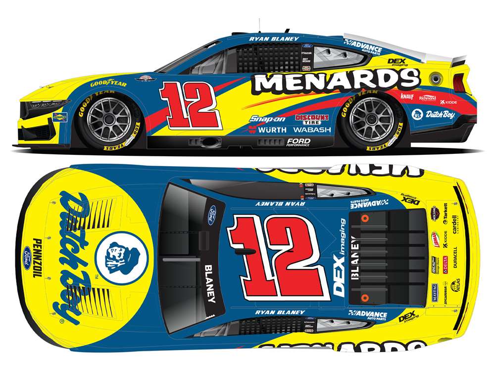 RYAN BLANEY 2025 MENARDS DUTCHBOY DARLINGTON THROWBACK 1:24 NASCAR DIE ...